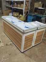 China Heavy Duty Grocery Cashier Counter Eco Friendly Checkout Counter for sale