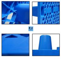 China Forklift Pallet Blue Plastic Platform Plate Forklift Truck Plate Moisture-Proof Plastic Mesh Bulkhead Tray. for sale