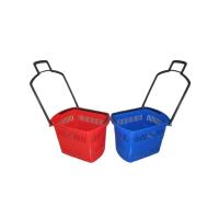 China Supermarket Basket Shopping With Wheels And Handle For Store for sale