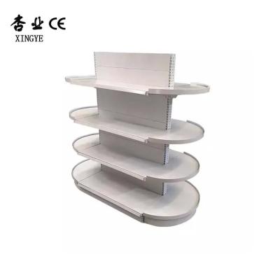 China Factory Customized color size metal heavy duty supermarket round shelf for sale