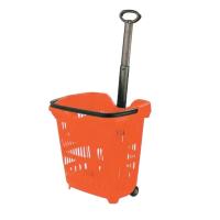 China Supermarket Shopping Cart Trolley Shopping Cart Supermarkets Folding Shopping Basket with Wheels for sale