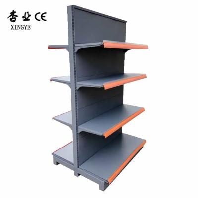 China Factory Customized color size metal heavy duty 2 supermarket shelves in mauritius for sale