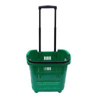 China Many Years Factory Hand Trailer Shopping Basket With Double Handles for sale