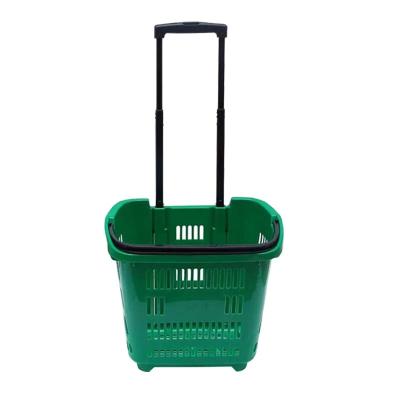 China Many Years Factory Hand Trailer Shopping Basket With Double Handles for sale