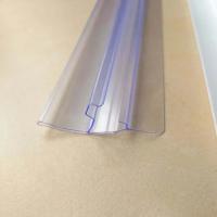 China Gondola Shelf Plastic Price Tag Holder / Plastic Strip / Label Holder for Supermarket Shelf for sale