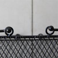 China Black Cosmetics Storage Baskets Iron Wire Mesh Shopping Basket for sale