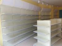 China Factory customized color size metal mart display racks store shelf retail milk display rack for sale