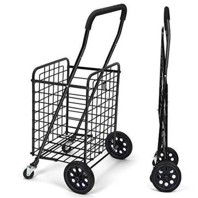 China Dual Swivel Wheels Shopping Cart for Groceries for sale