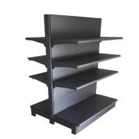 China Factory customized color size liquor store shelving 4 foot double side gandola for sale