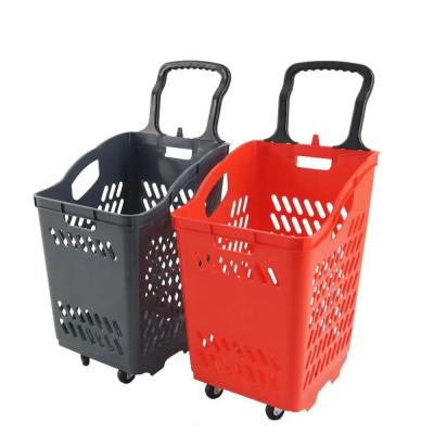 China Factory Custom plastic supermarket basket canastilla de supermercado shopping basket for sale