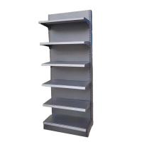China Factory customized color size gondola shelf china Trade frosted grey supermarket shelves for sale
