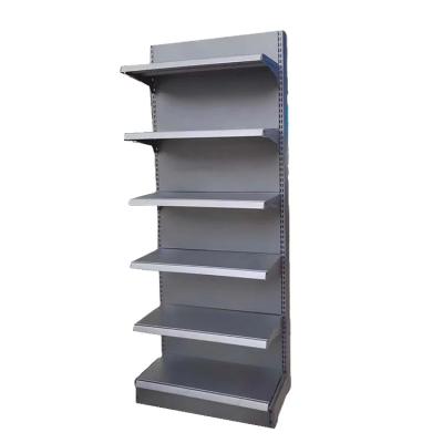 China Factory customized color size gondola shelf china Trade frosted grey supermarket shelves for sale