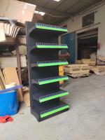China Factory customized color size grocery store shelf pharmacy shelves for pharmacy shop interior design for sale