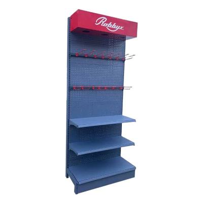China Factory customized color size supermarket advertising display stand shelf supermarket shelves for sale