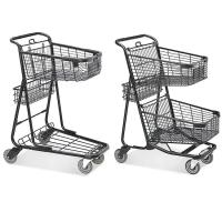 China Wholesale Euro Style Heavy Duty Metal Shopping Trolley Cart Carritos De Supermercado for sale