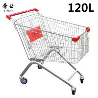 China Wholesale Euro Style Heavy Duty Metal Shopping Trolley Cart Carritos De Supermercado for sale