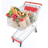 China Wholesale Heavy Duty Metal Shopping Trolley Cart Collapsible Shopping Cart for sale