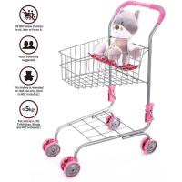 China Factory Customization Supermarket Shopping Trolley Basket Kids Shopping Trolley for sale