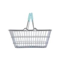 China Factory custom size color stainless steel shopping basket for sale