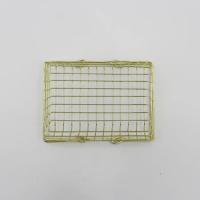 China Custom Supermarket Accessories Stainless Steel Gold Nail Polishes Shopping Basket for sale