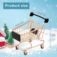 China Mini Supermarket Accessories Kids Metal Shopping Cart Cute Baskets for sale