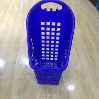 China Large Supermarket Shopping Basket Plastic Convenience Store Basket for sale