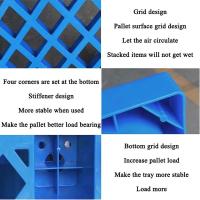 China Moisture Proof Supermarket Accessories Plastic Shipping Warehouses Mesh Pallet for sale
