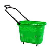 China Plastic Supermarket Shopping Basket Retail Stores Red Market Shop Basket for sale