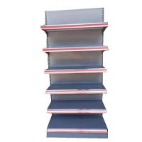 China Factory custom color size single side metal grey supermarket shelf for retail store for sale