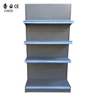 China Factory custom color size single side metal grey supermarket shelf for retail store for sale