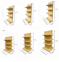 China Book Shelf Factory Wooden Shelf Wood Gondola Shelving Supermarket Racks for sale