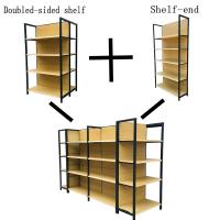 China Book Shelf Factory Wooden Shelf Wood Gondola Shelving Supermarket Racks for sale