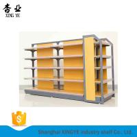 China Simple free Supermarket Shelves Display Cabinets Multi-Storey Steel Wood Storage Shelves for sale