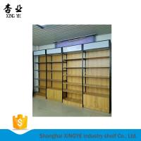 China Simple free Supermarket Shelves Display Cabinets Multi-Storey Steel Wood Storage Shelves for sale