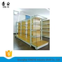 China Simple free Supermarket Shelves Display Cabinets Multi-Storey Steel Wood Storage Shelves for sale