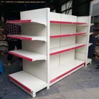 China Factory custom color size metal white gondolas store shelf supper market shelves for sale