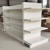 China Factory custom color size metal white gondolas store shelf supper market shelves for sale