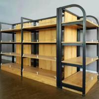 China Modern Style Wooden Retail Store Display Shelf For Product Display for sale