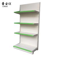 China Factory custom color size metal supermarket shelves white gondola shelving for sale