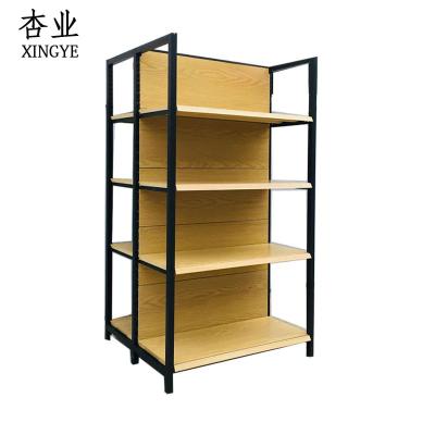China Wood Grain Gour - Column Supermarket Shelves Good Price Beautiful Supermarket Rack Store Shelf for Sale Light Duty for sale