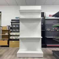 China Factory Good Quality Store Equipment Shelf Gondola Supermarket Shelves White Supermarket Rack for sale