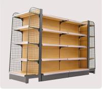 China Wooden Super Market Rack for Heavy Duty Gondola Supermarket Shelves for sale