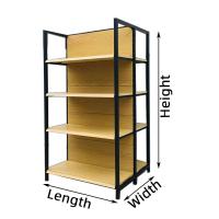 China Wooden Super Market Rack for Heavy Duty Gondola Supermarket Shelves for sale