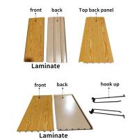 China Hot Sale Highly Recommended Environmental Protection Wood Grain Single-sided Supermarket Shelves for sale