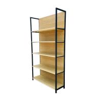 China Hot Sale Highly Recommended Environmental Protection Wood Grain Single-sided Supermarket Shelves for sale