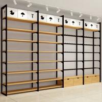 China wholesale supermarket shelves shop racks gondola shelving with side net store shelves for sale