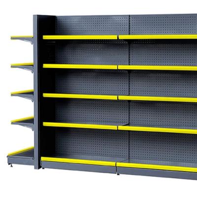 China Single Double Display shelves Grocery Price Cheap Supermarket Display Racks Light Duty Gondola shelving for sale