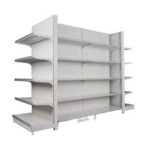 China Factory Good Quality Convenience Store Shelving White Supermarket Display Rack for sale