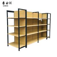 China Factory Customized Color Size Wood Grain Shelf Retail Wood Grain Display Stand for sale