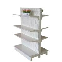 China Xingye Factory Custom Size Metallic Hole Board Shelf Hardware Store Shelves for sale